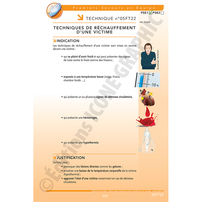 Recommandations illustrées des Premiers Secours en Equipe - PSE ı Editions Icone Graphic