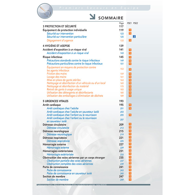 Recommandations illustrées des Premiers Secours en Equipe - PSE ı Editions Icone Graphic