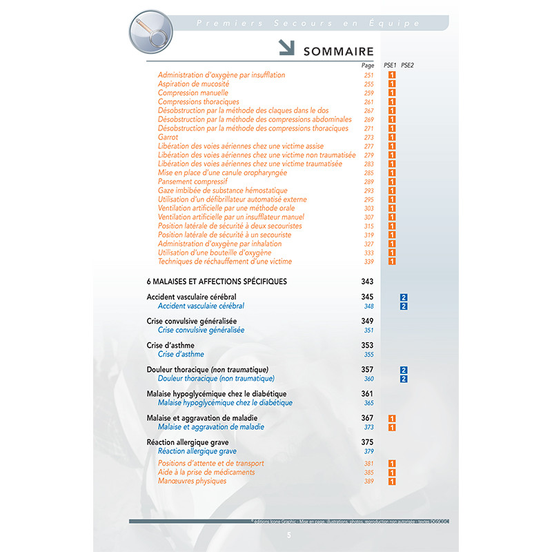 Mise à jour des recommandations en fiches illustrées - Premiers Secours en Equipe - PSE ı ...