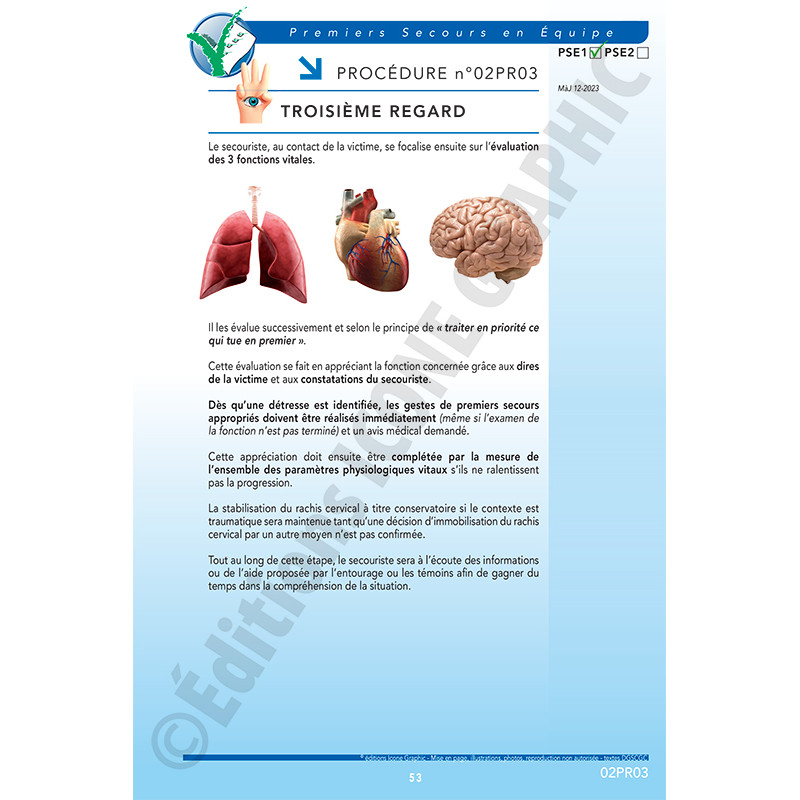 Recommandations illustrées des Premiers Secours en Equipe - PSE ı Editions Icone Graphic